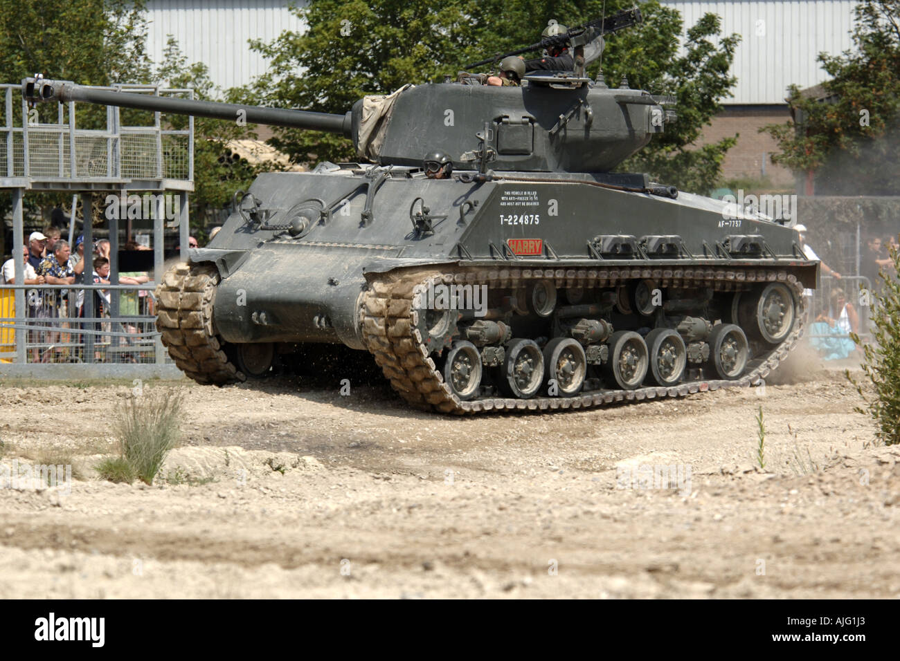 American WW2 Sherman Tank Stock Photo - Alamy