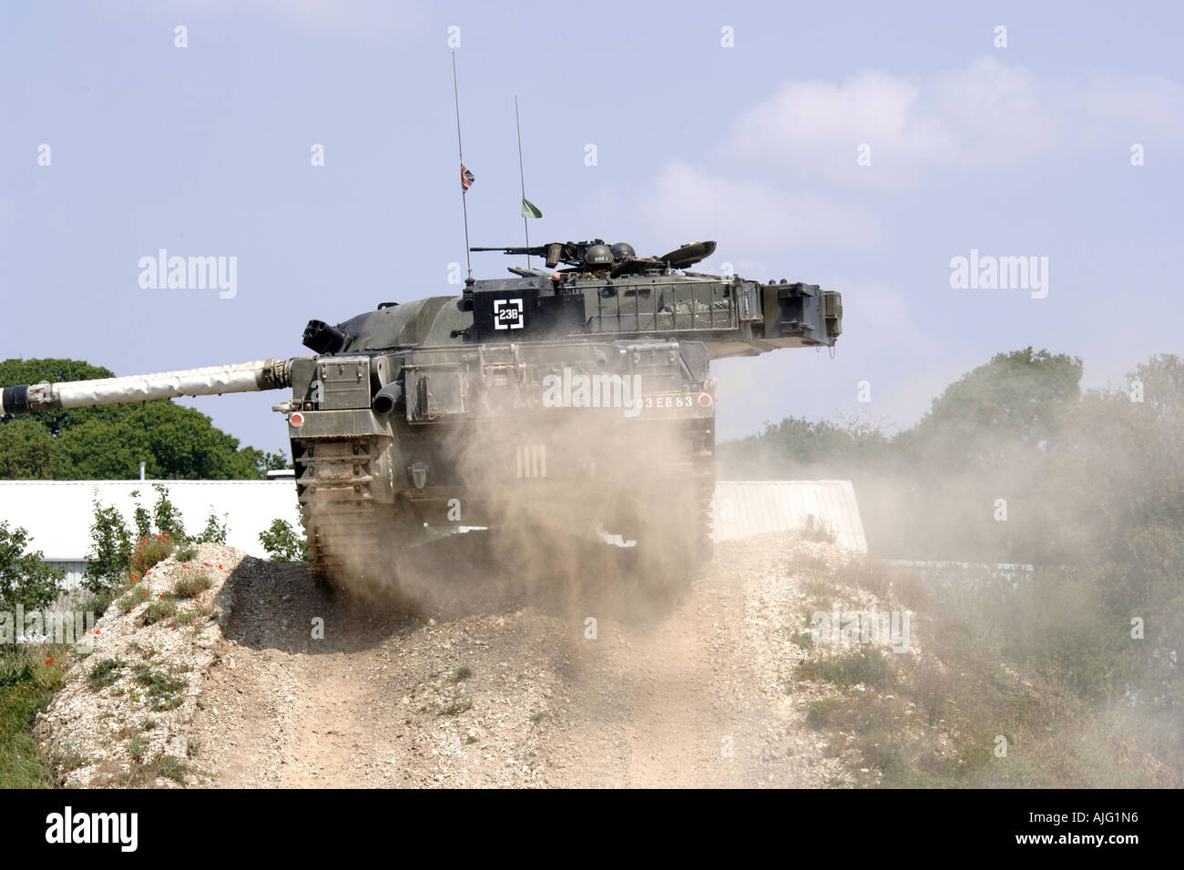 Modern day British Army Chieftain tank on manouvers in Europe Stock ...