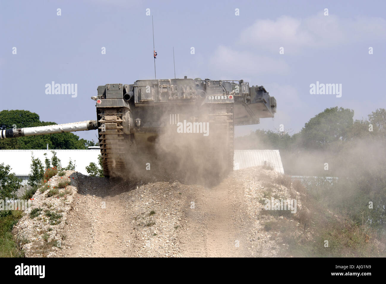 Modern day British Army Chieftain tank on manouvers in Europe Stock ...