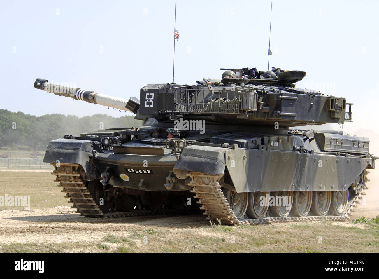 Modern day British Army Chieftain tank on manouvers in Europe Stock ...