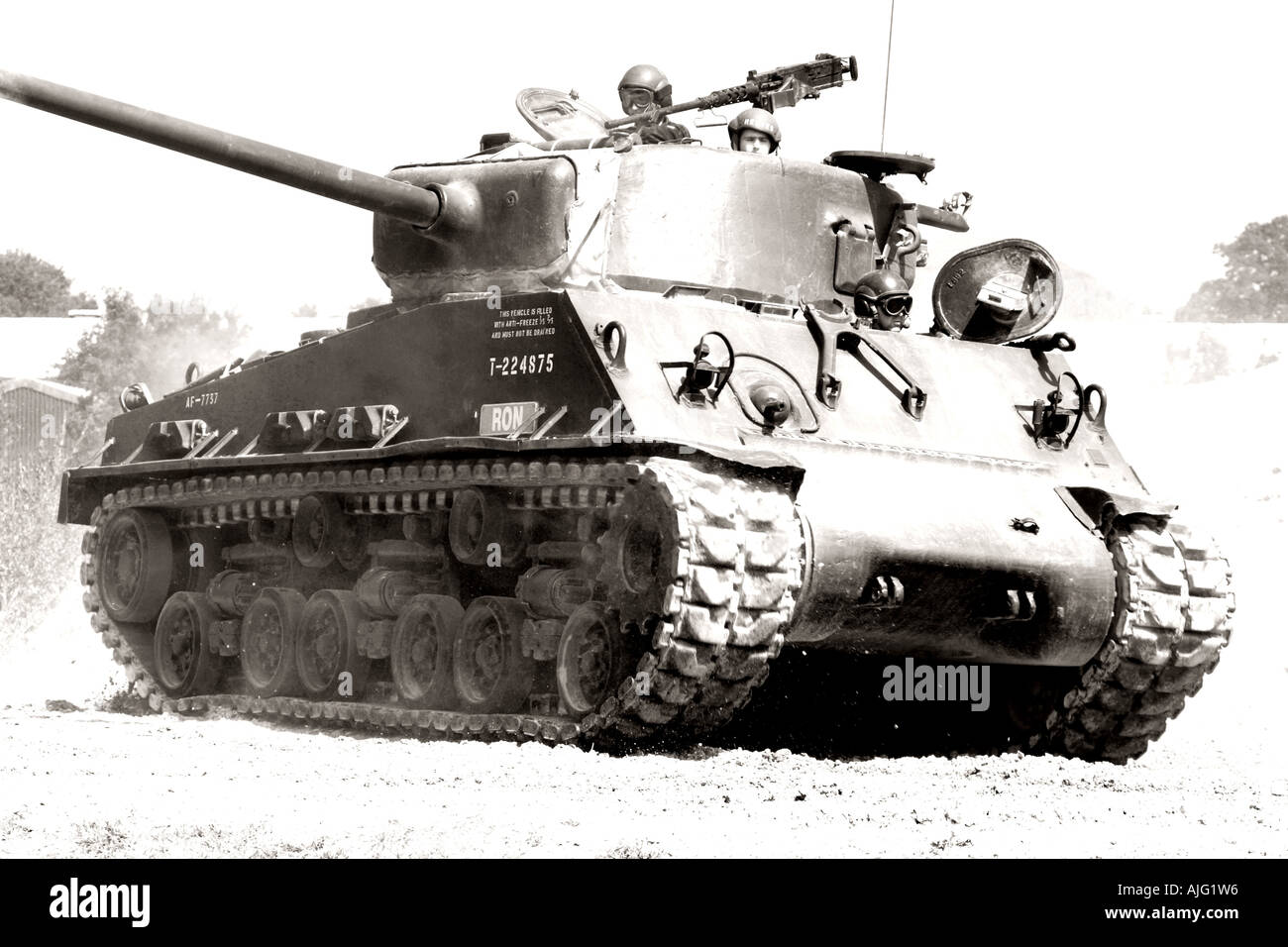 American sherman tank m4a1 hi-res stock photography and images - Alamy