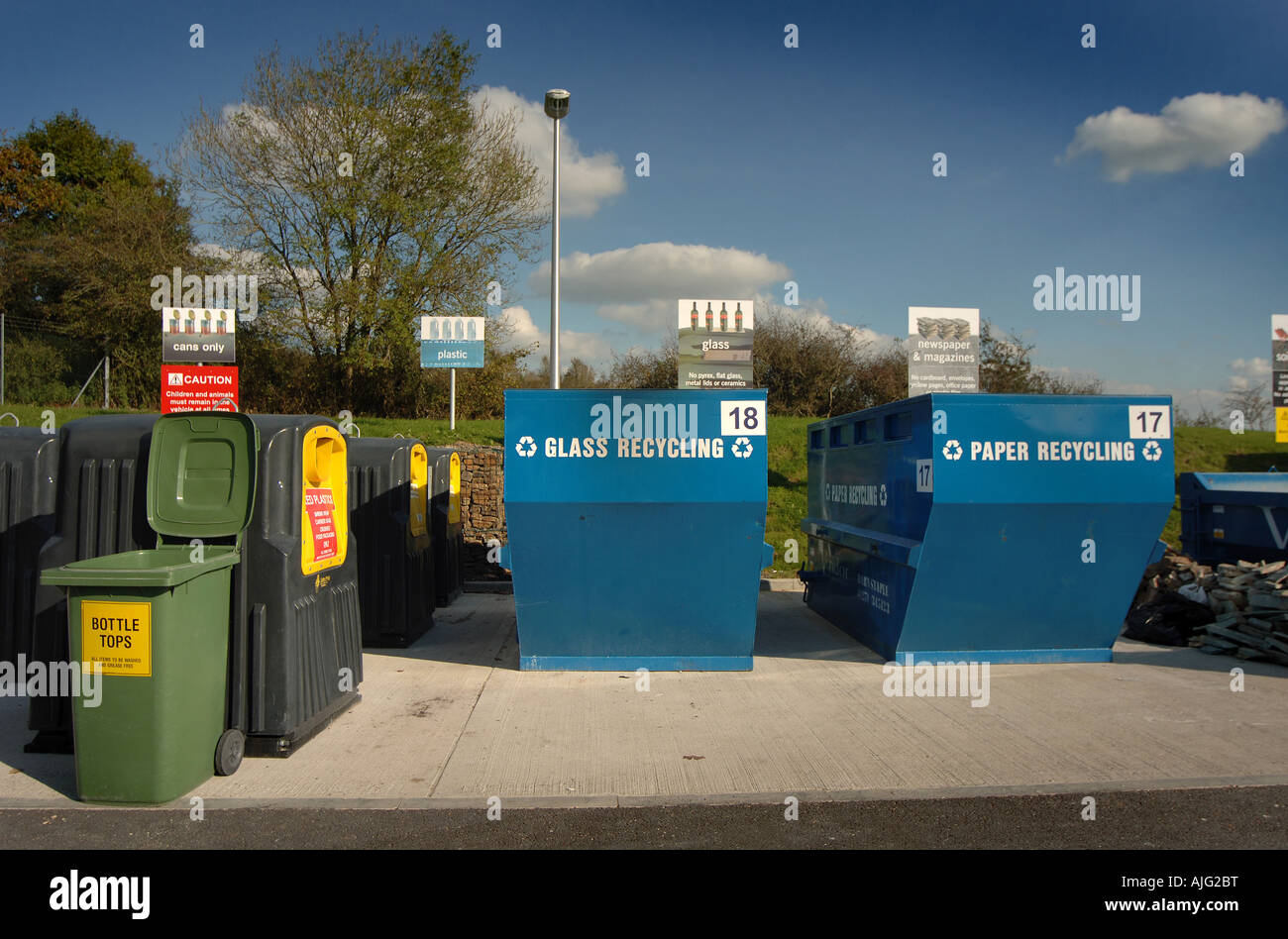 A recycling centre in Bideford, North Devon, UK Stock Photo - Alamy