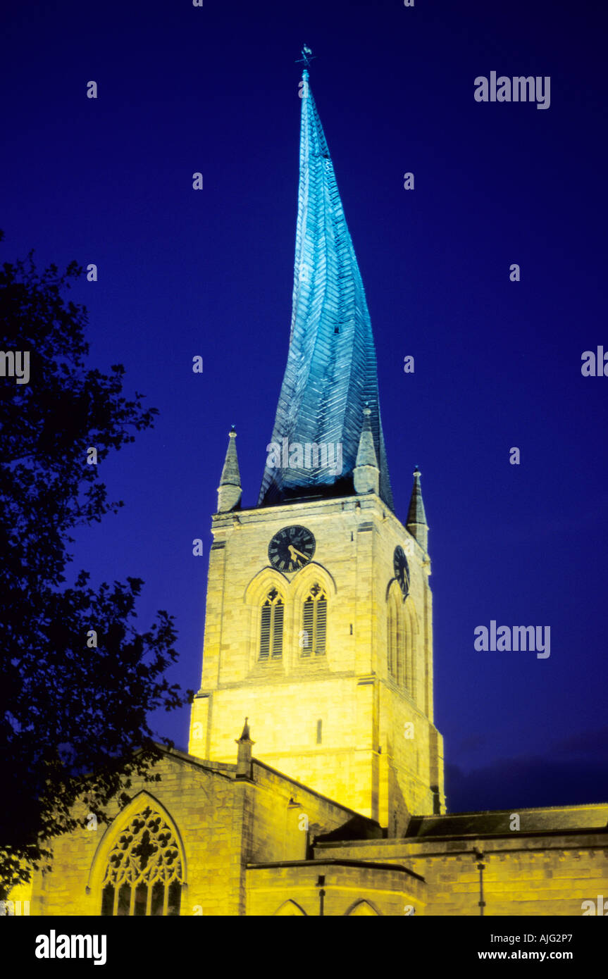Chesterfield crooked spire hi-res stock photography and images - Alamy