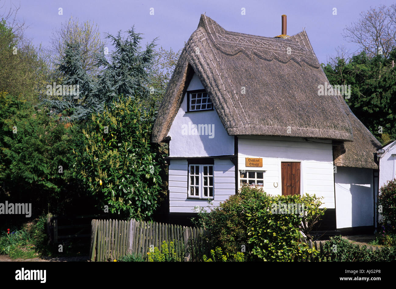 Clavering Essex England Ford Keeper's Cottage miniature thatched house ...