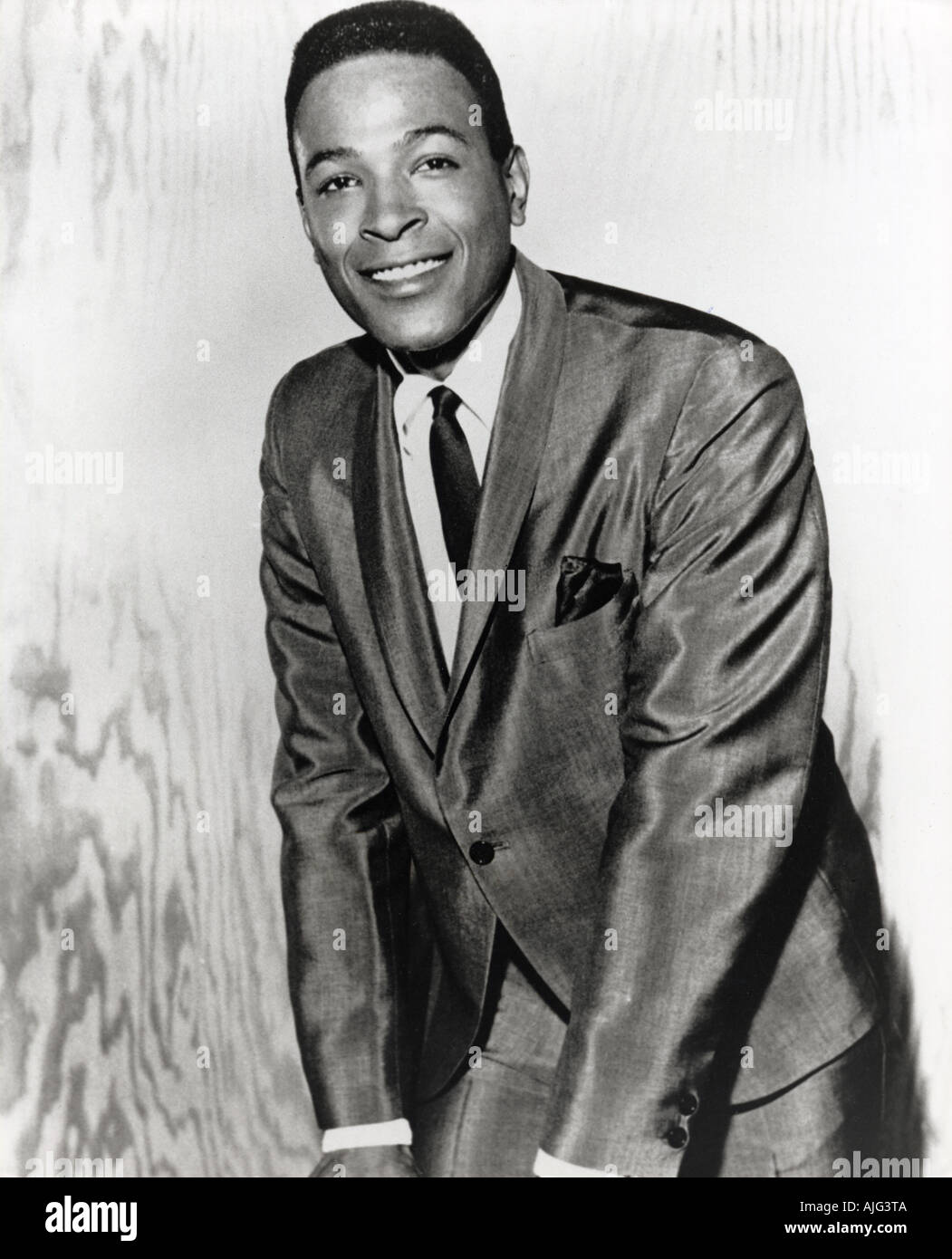 MARVIN GAYE (1939-1984) Promotional photo of US singer about 1964 Stock ...