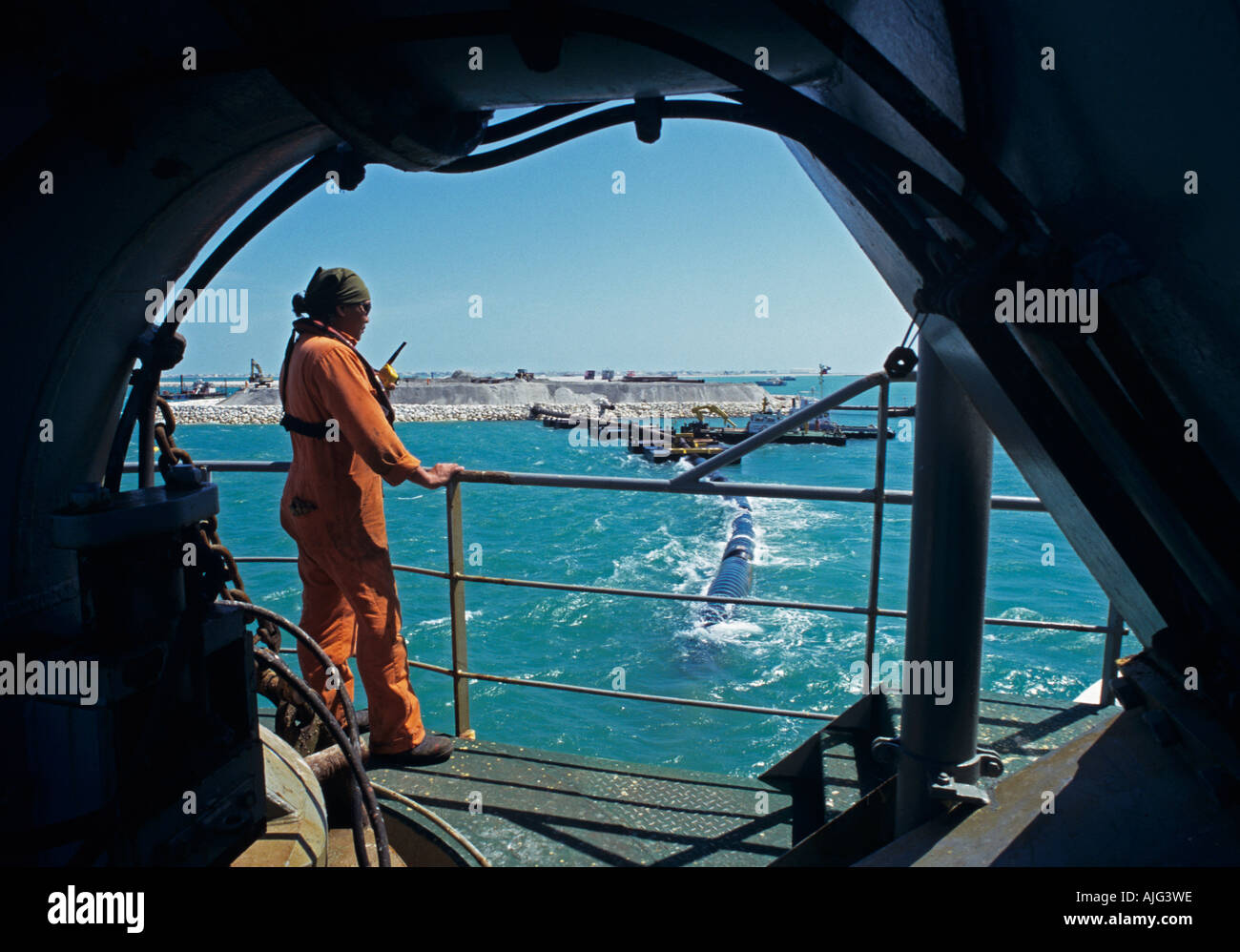 Dredging operation hi-res stock photography and images - Alamy