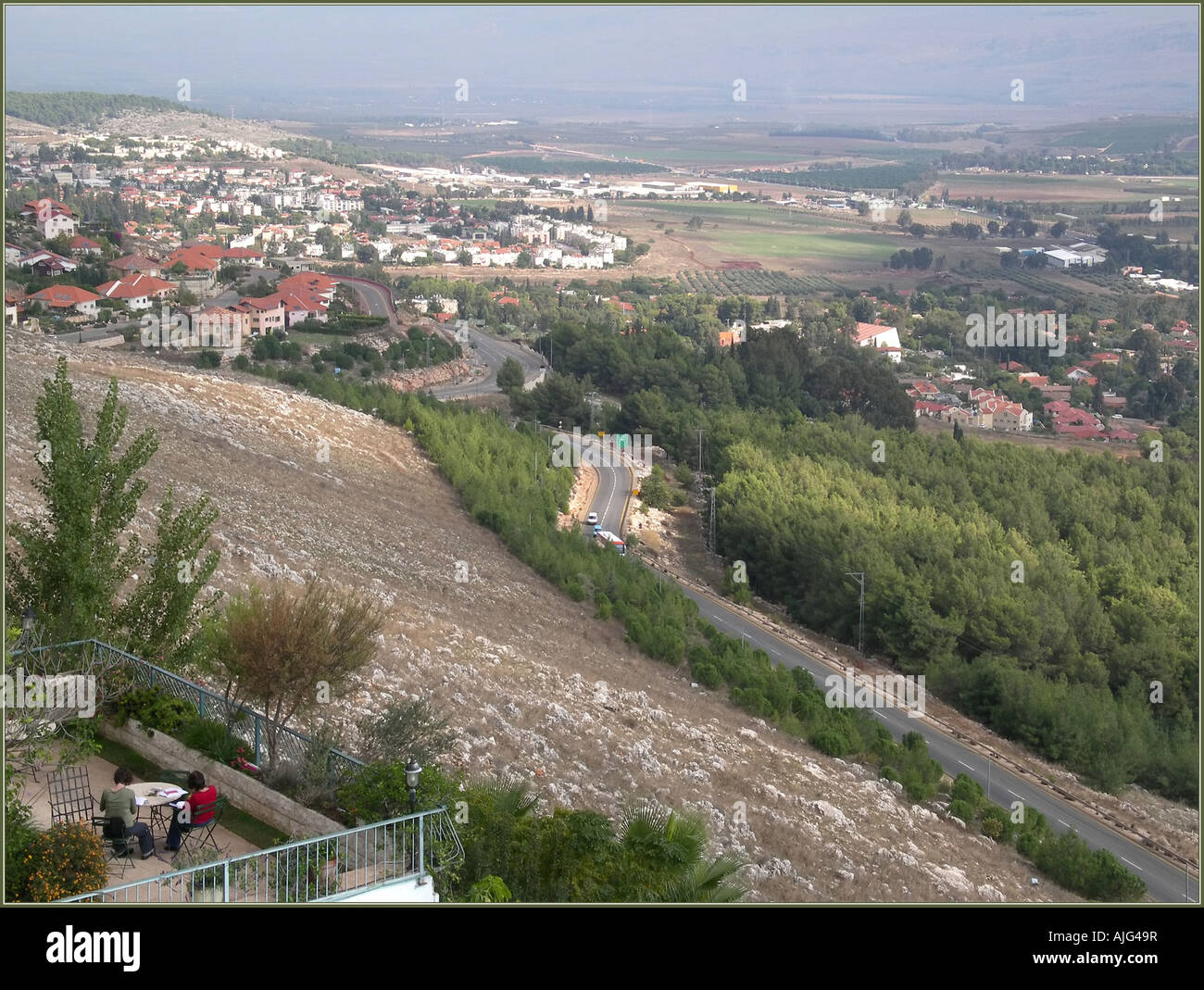 Israeli landscape 7, view from hill Stock Photo - Alamy