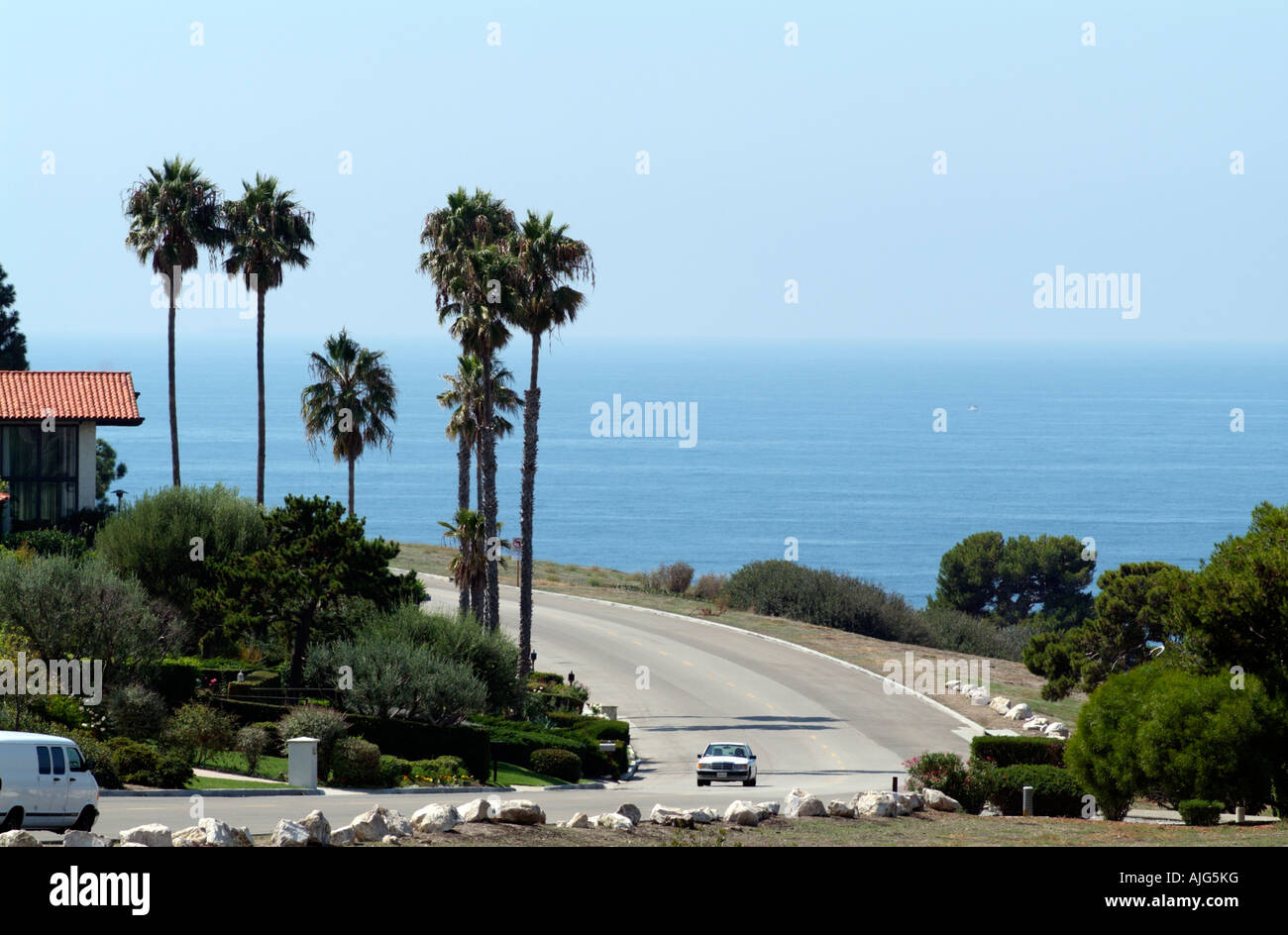Southern california palm trees highway hi-res stock photography and ...