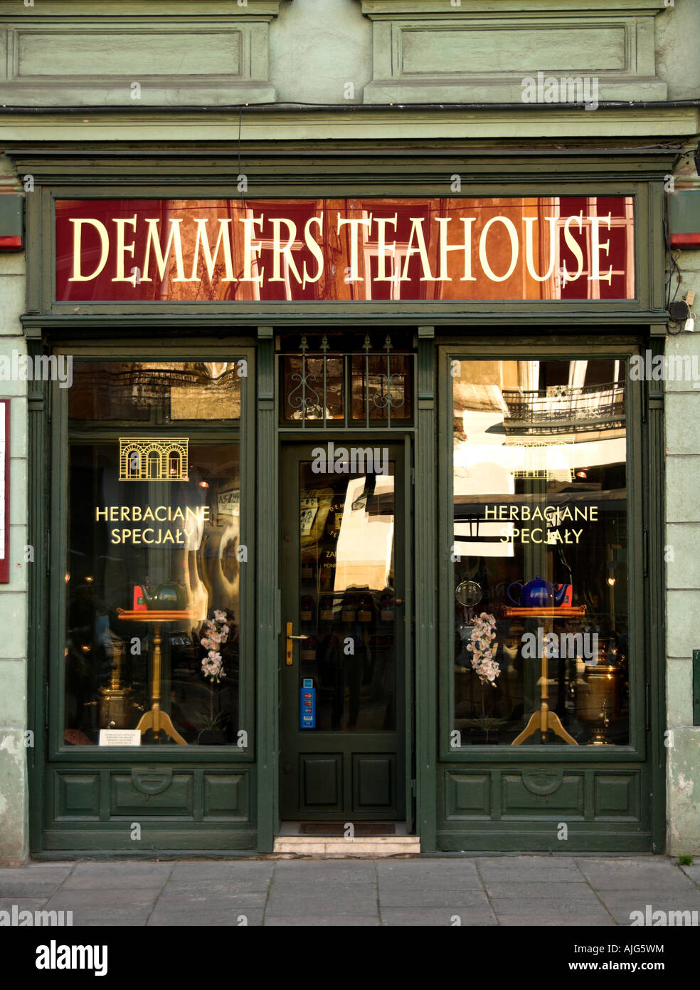 Tea House Demmers Teahouse Krakow Stock Photo - Alamy