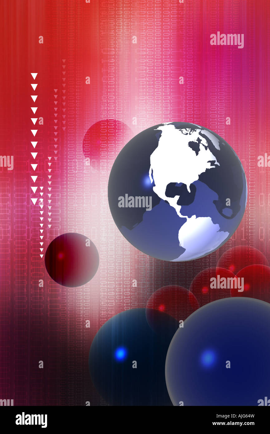 World network 3d square concept abstract hi-res stock photography and ...