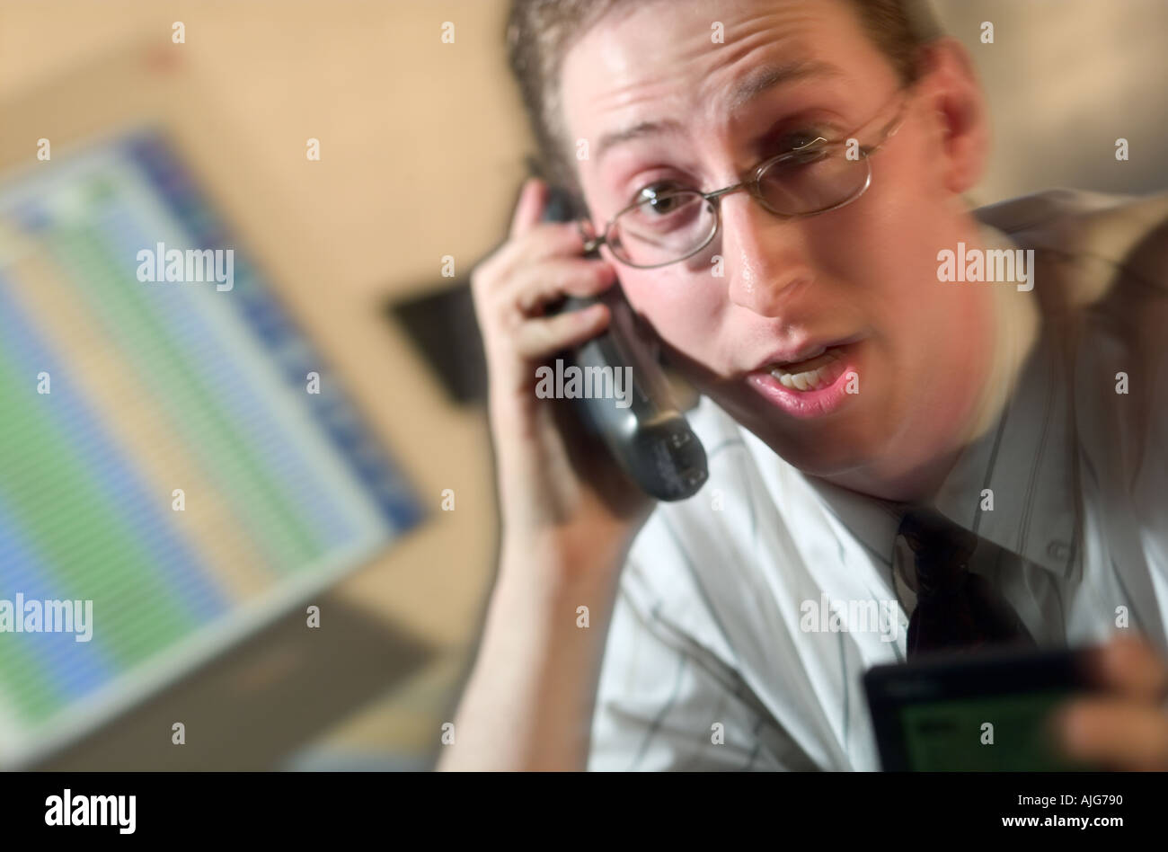 Overconfident man in office hi-res stock photography and images - Alamy