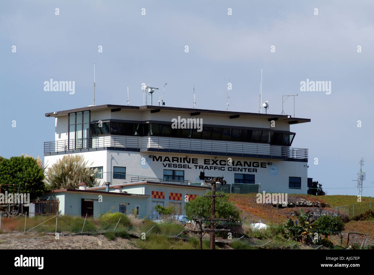 Marine Exchange Vessel Traffic Center at San Pedro California USA Stock ...