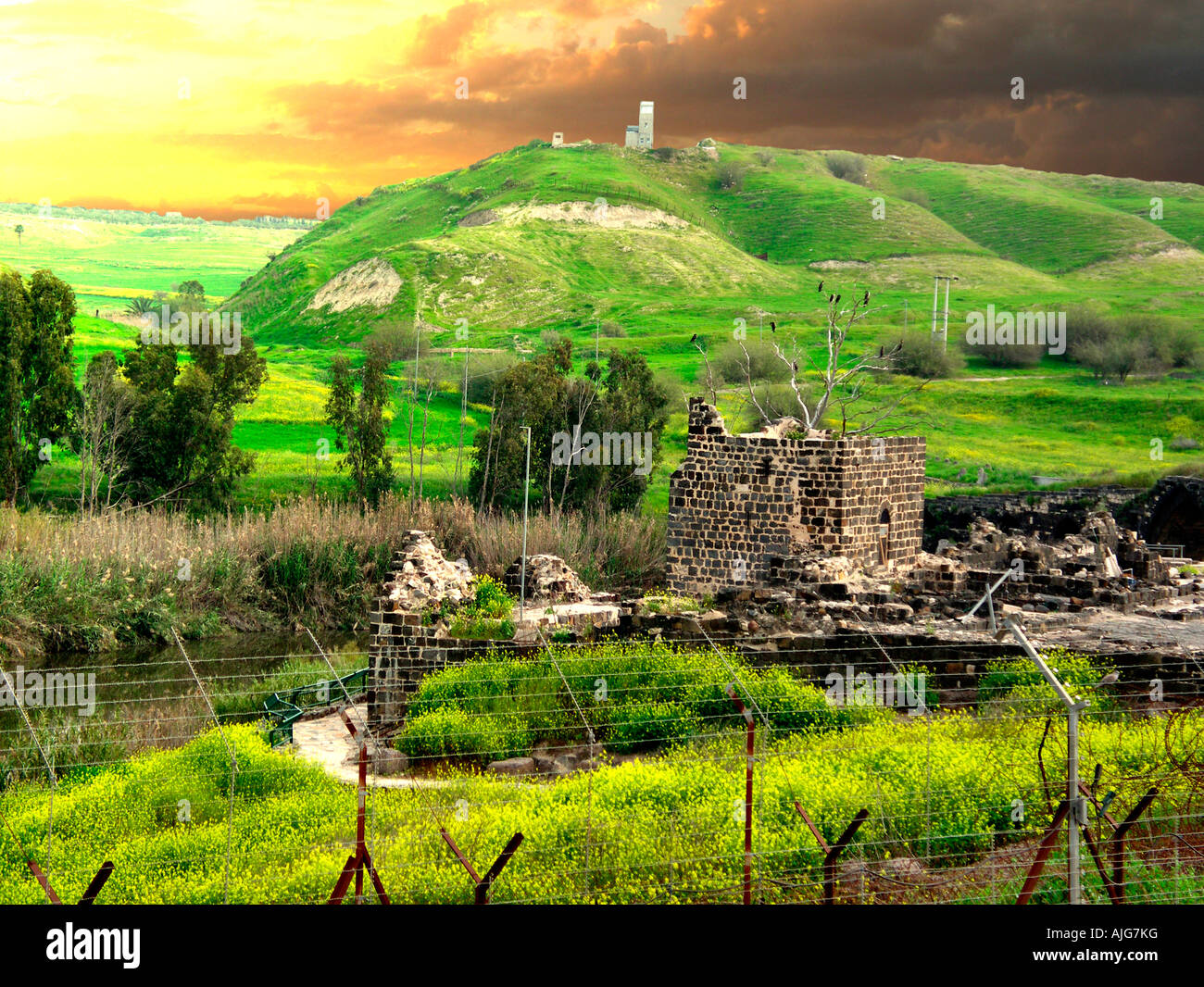 House on the border, ruins of old stony house Stock Photo - Alamy