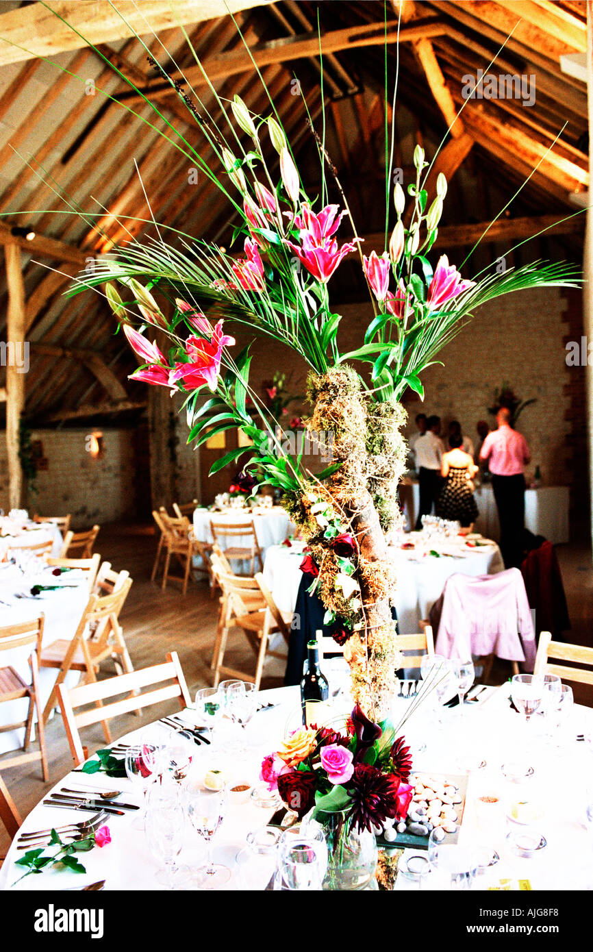 Wedding Table arrangements Stock Photo - Alamy