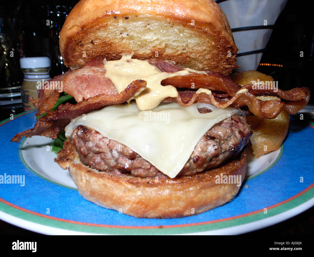 Extra Large Hamburger Stock Photo - Alamy