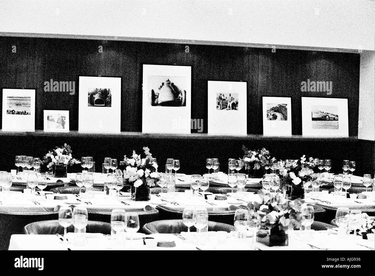 Formal event place setting Black and White Stock Photos & Images - Alamy