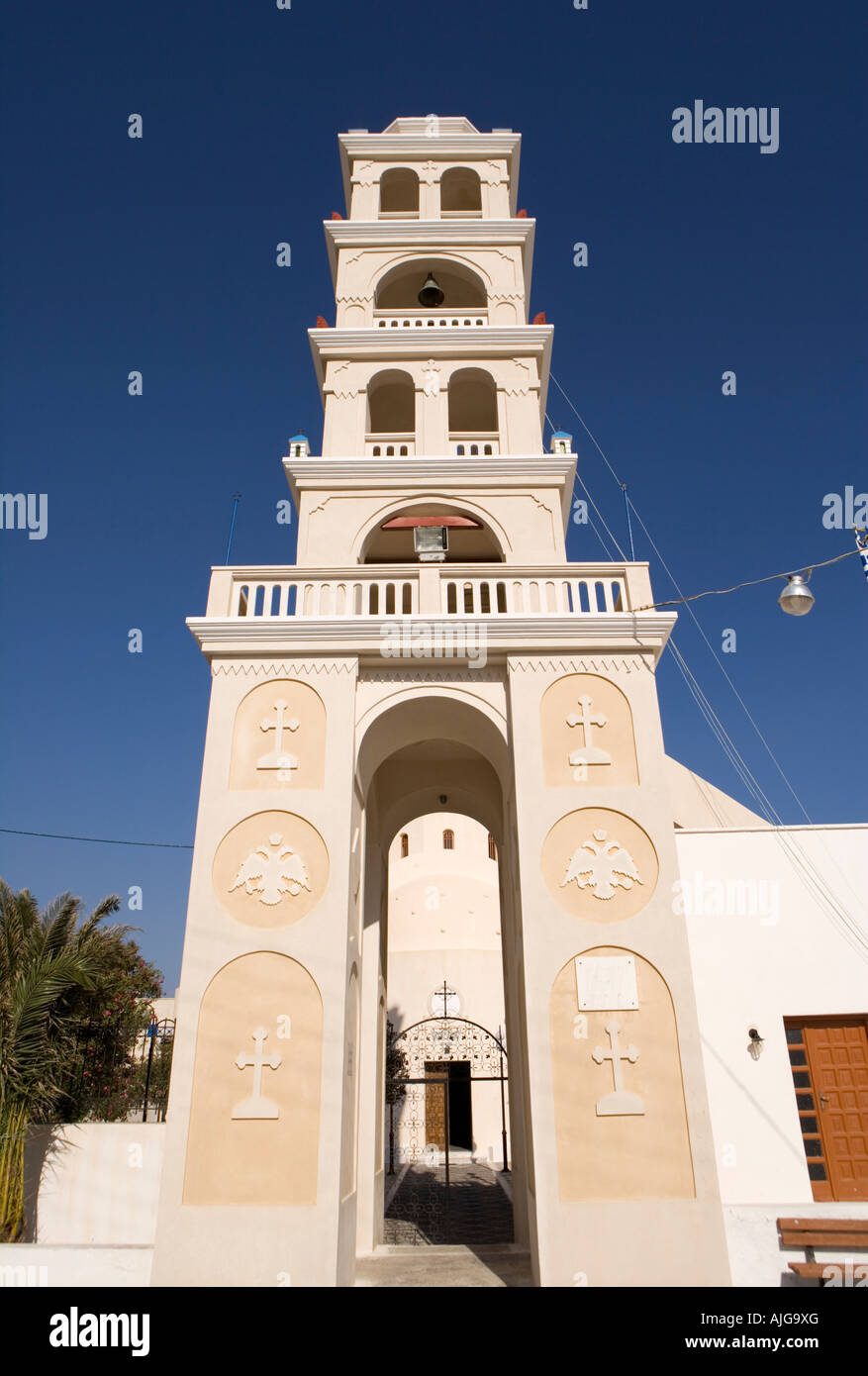 "Timios Stavros" Church Perissa Santorini Greece Stock Photo - Alamy