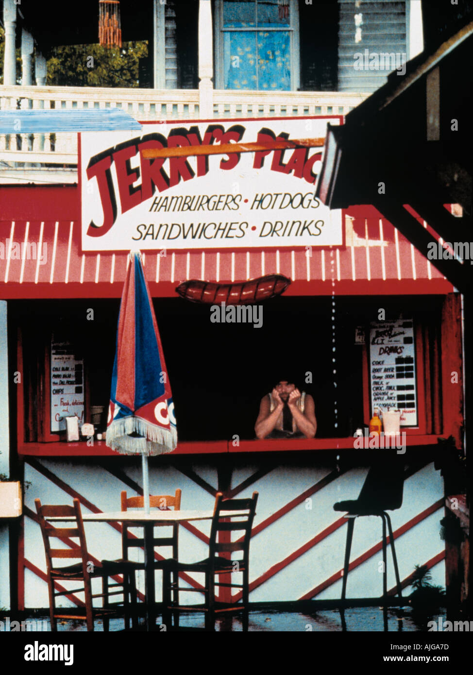 Hot dog vendor customer hi-res stock photography and images - Alamy