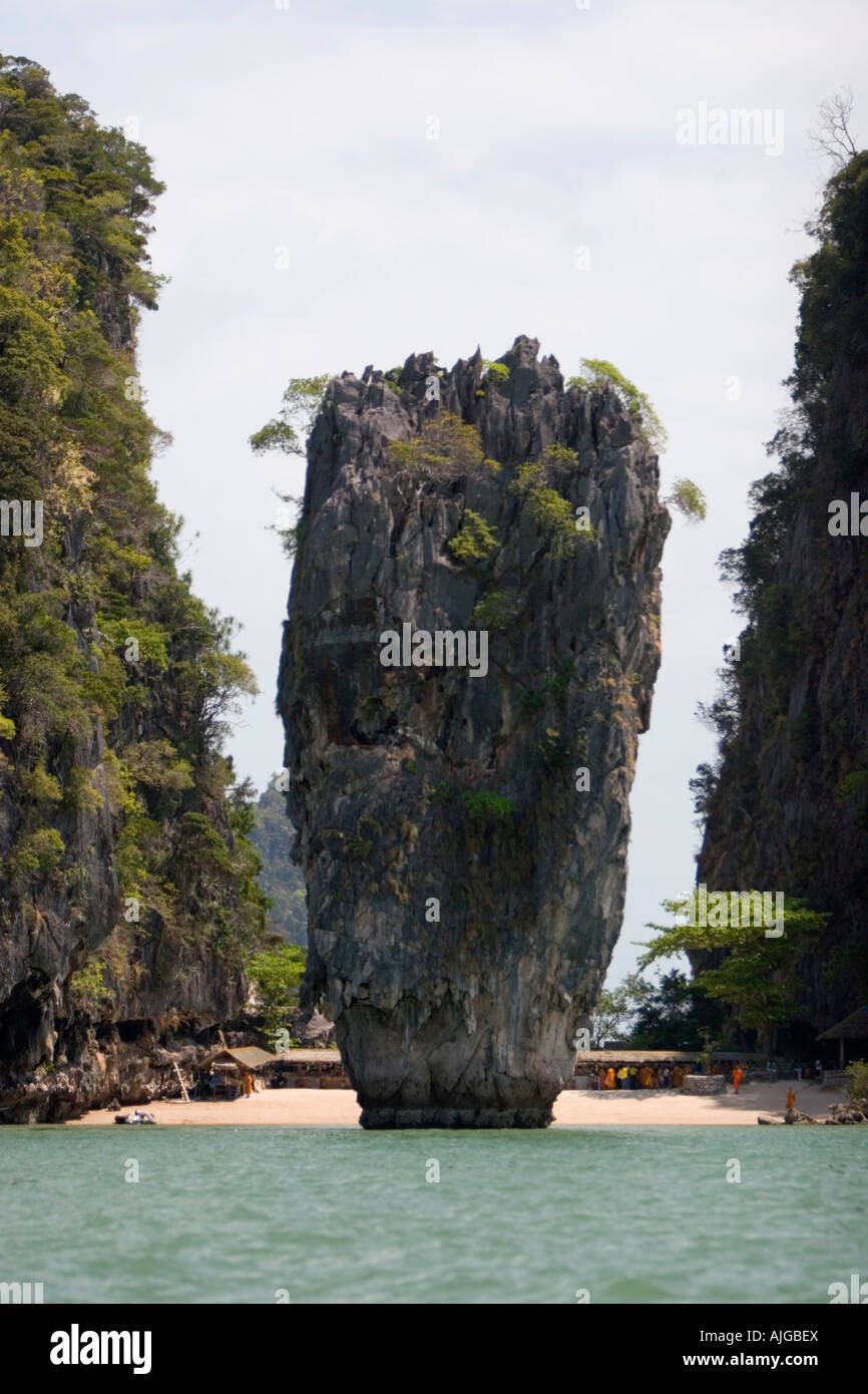 Well known Ko Tapu James Bond Island Phang Nga Bay Thailand Stock Photo ...