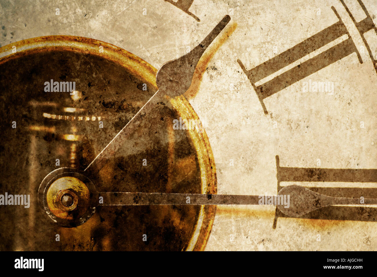The hands of a clock Stock Photo - Alamy
