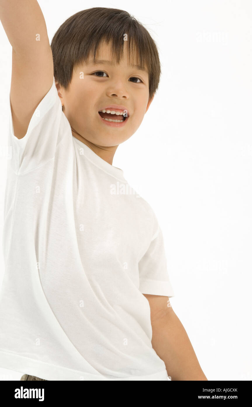 Portrait of elementary age boy Stock Photo - Alamy