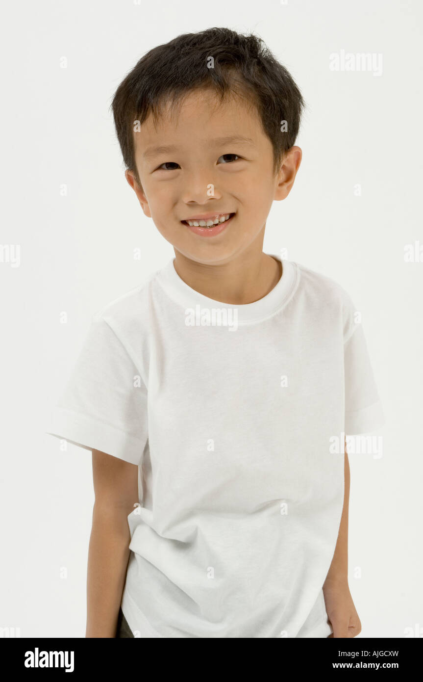 Portrait of elementary age boy Stock Photo - Alamy