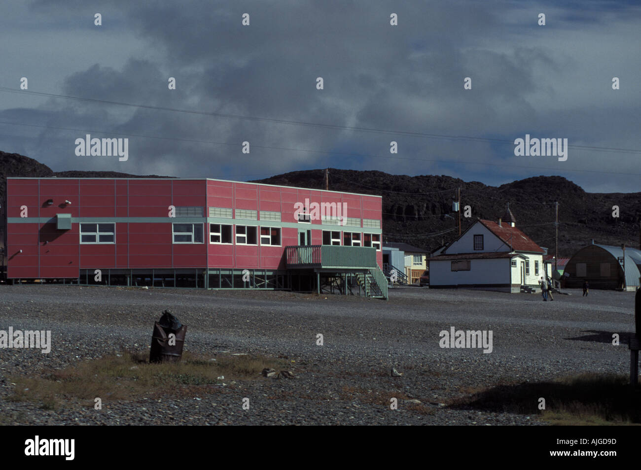 Arts and community building at Holman Victoria Island NWT Canada Stock ...