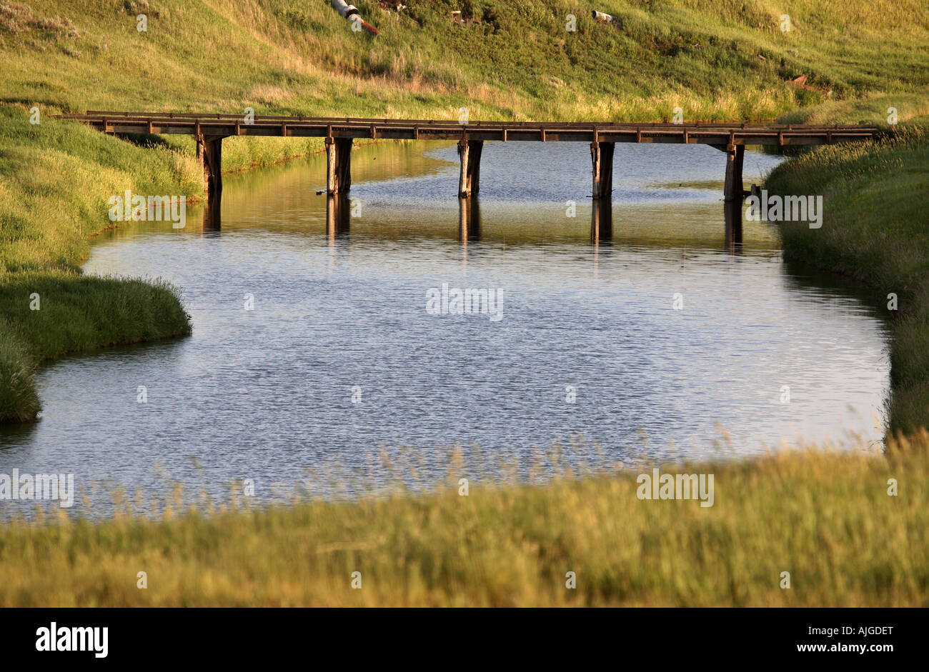 Bridge over the Moose Jaw River Stock Photo - Alamy