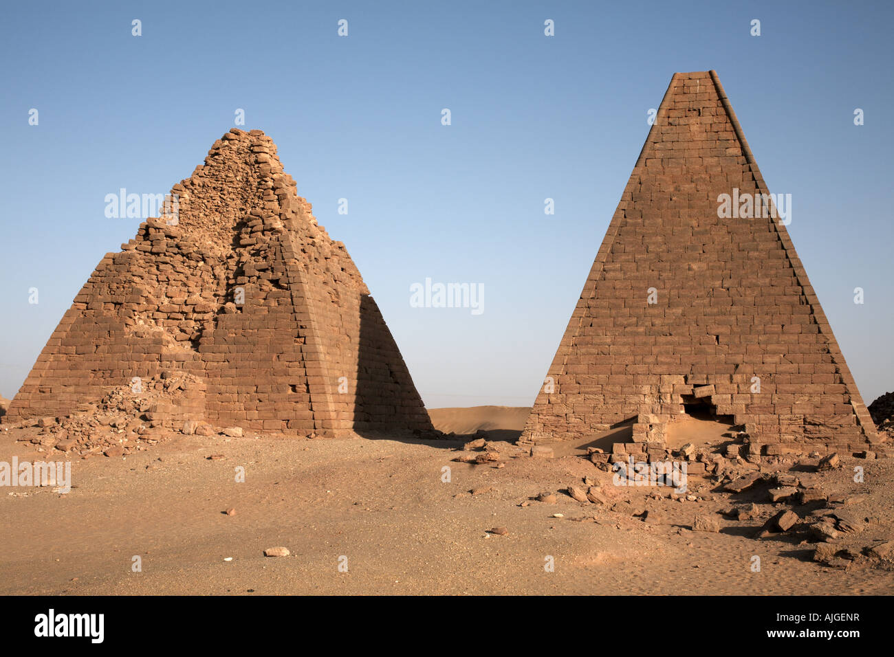 The pyramids at Jebel Barkal Stock Photo - Alamy