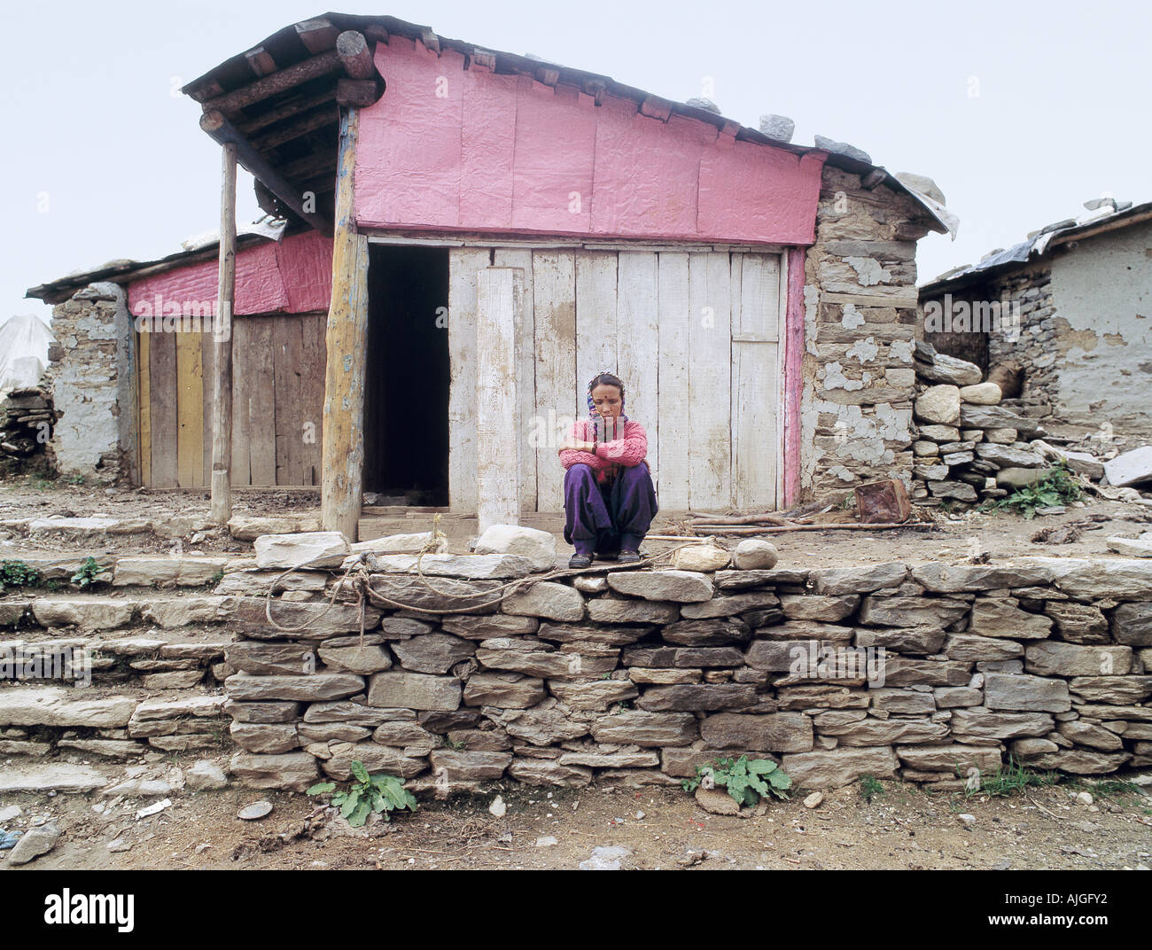 lady in pink Stock Photo - Alamy