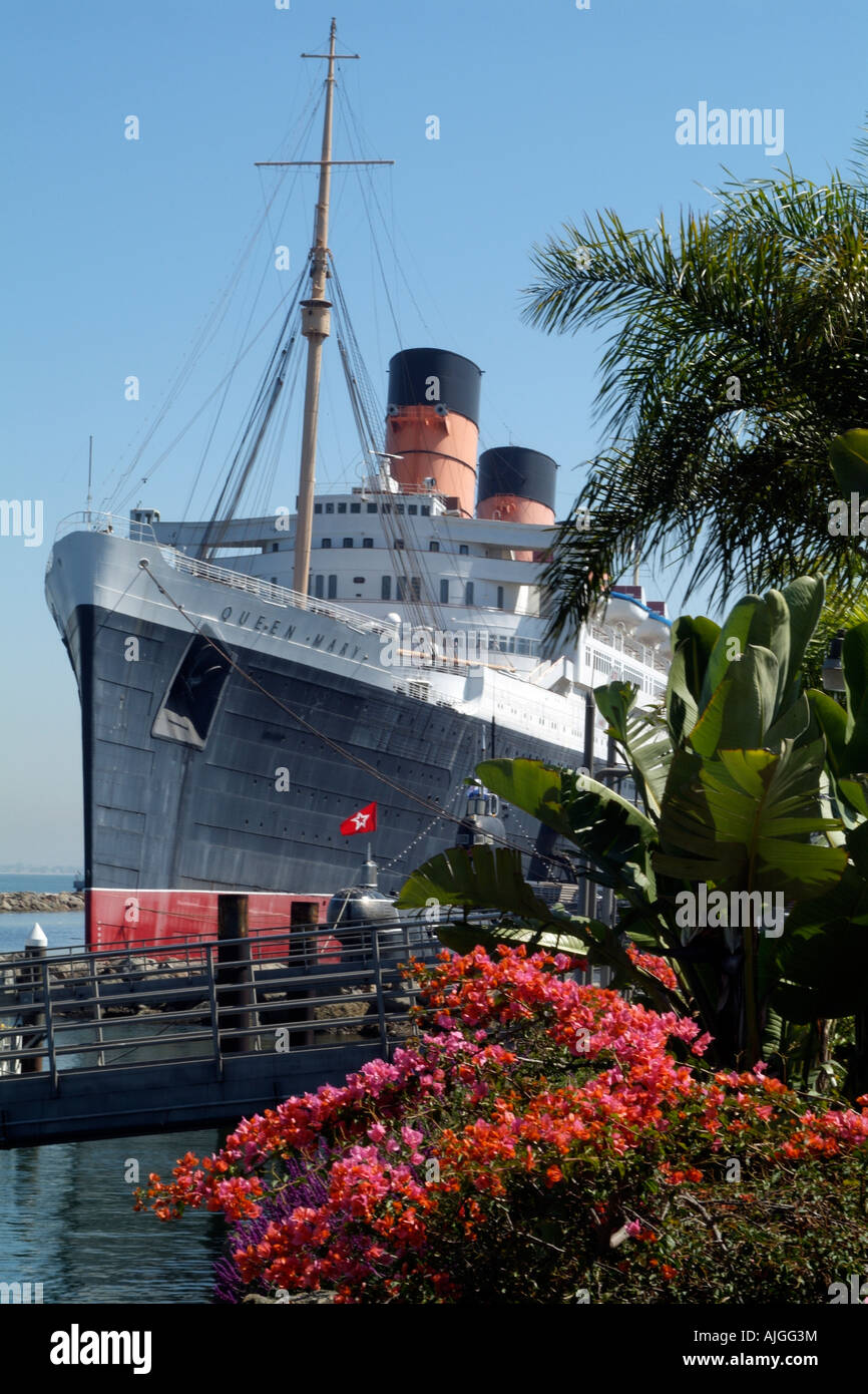The Queen Mary Hotel Long Beach California USA Stock Photo - Alamy