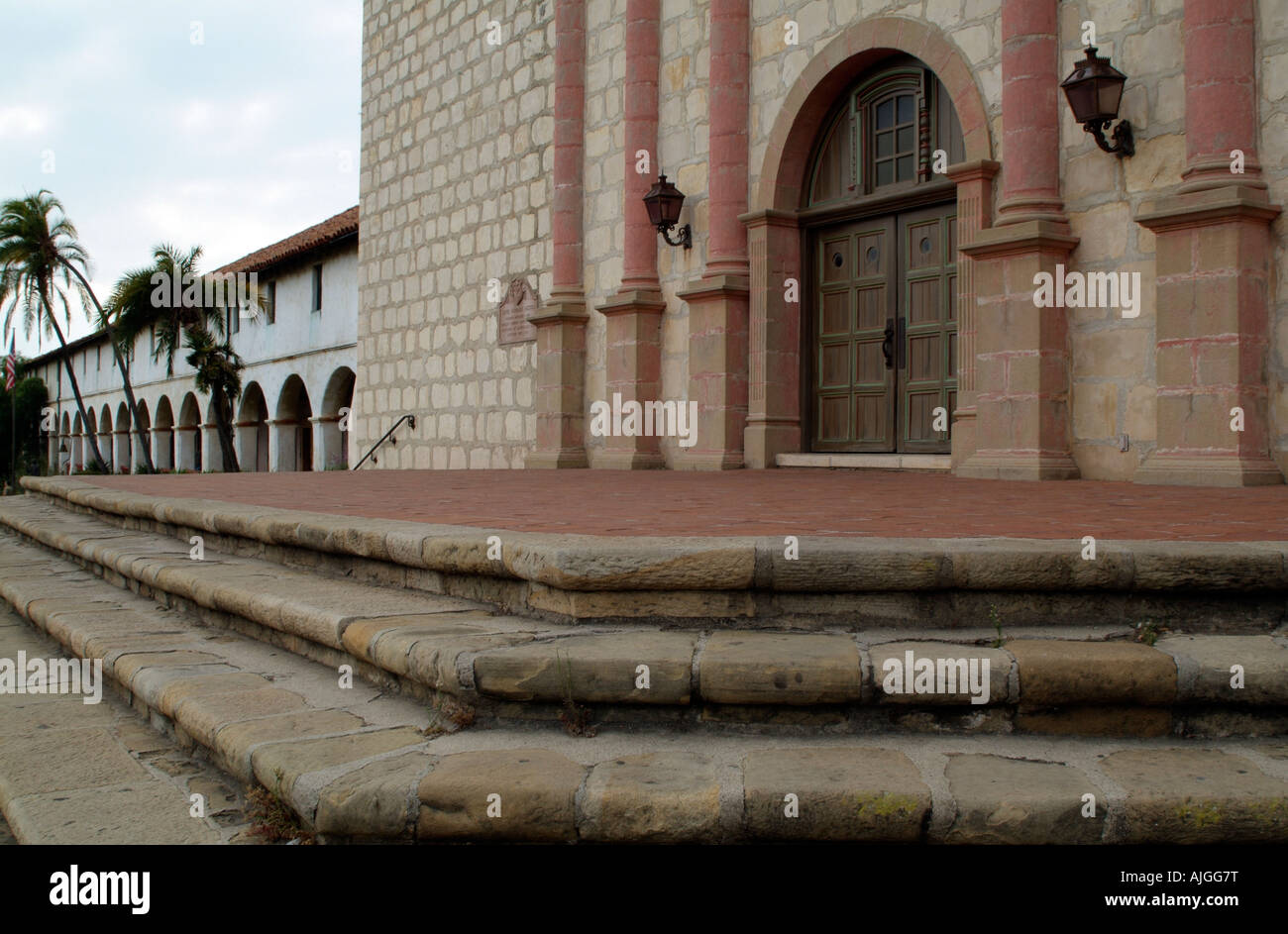 Old Mission Church Santa Barbara California USA Stock Photo - Alamy