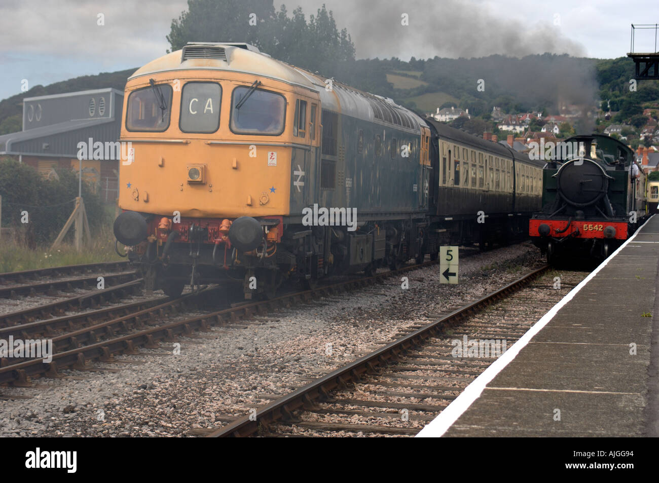 Class 33 diesel engine, the west somerset railway, steam and diesel ...