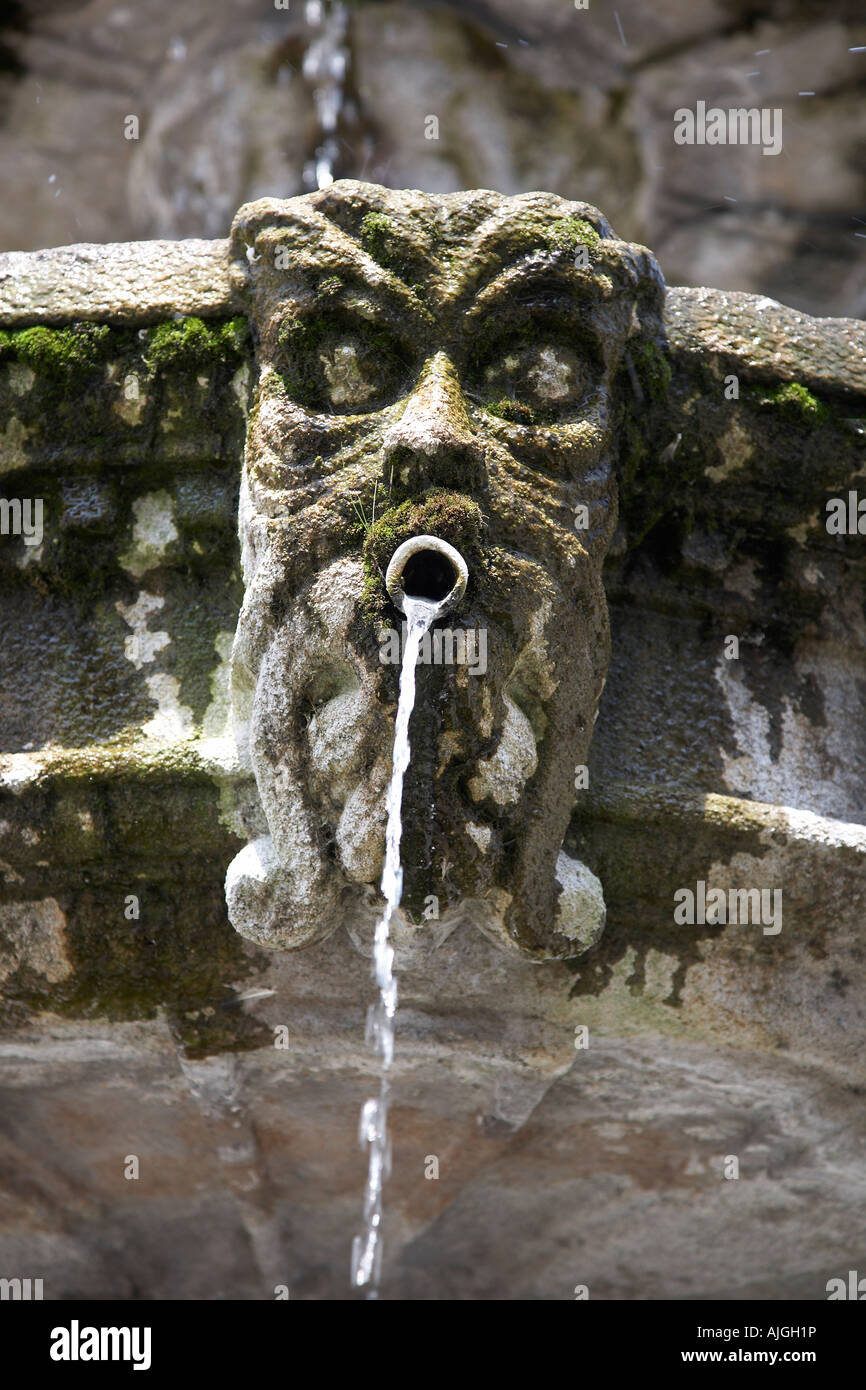 Water fountain gargoyle in Portugal Stock Photo - Alamy