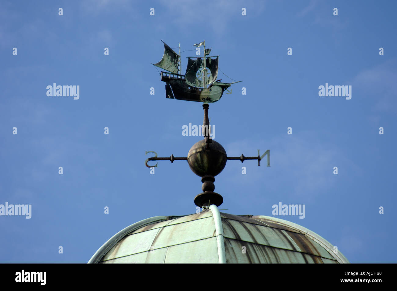 ship weather vane Stock Photo - Alamy