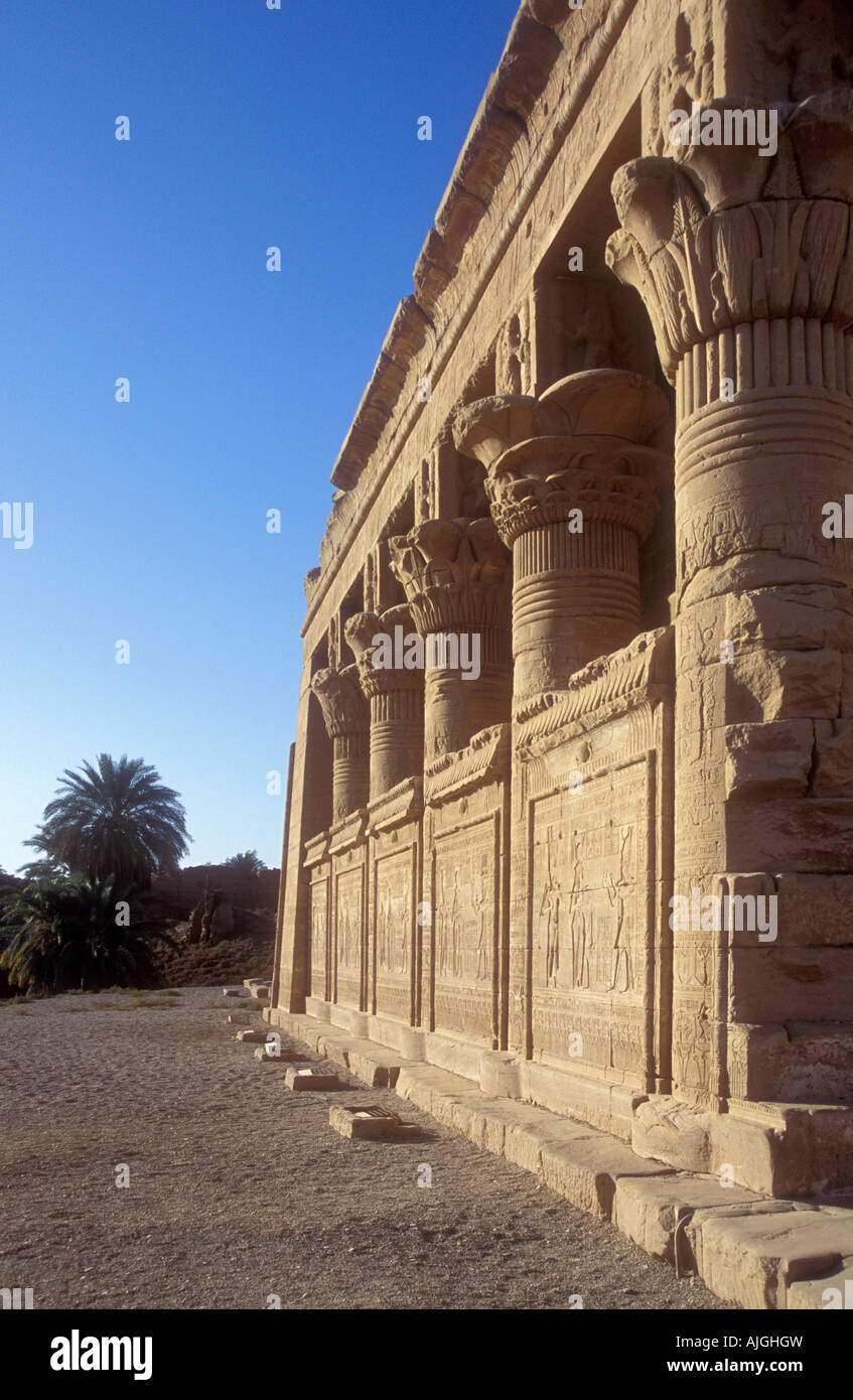 The Roman Birth House Facade at Dendara Temple of Hathor Stock Photo ...