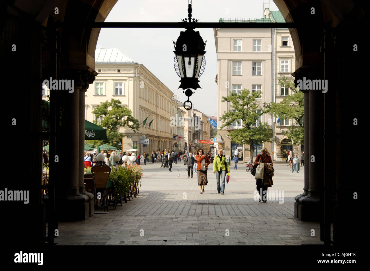 The Main Market Square Krakow Poland Stock Photo - Alamy