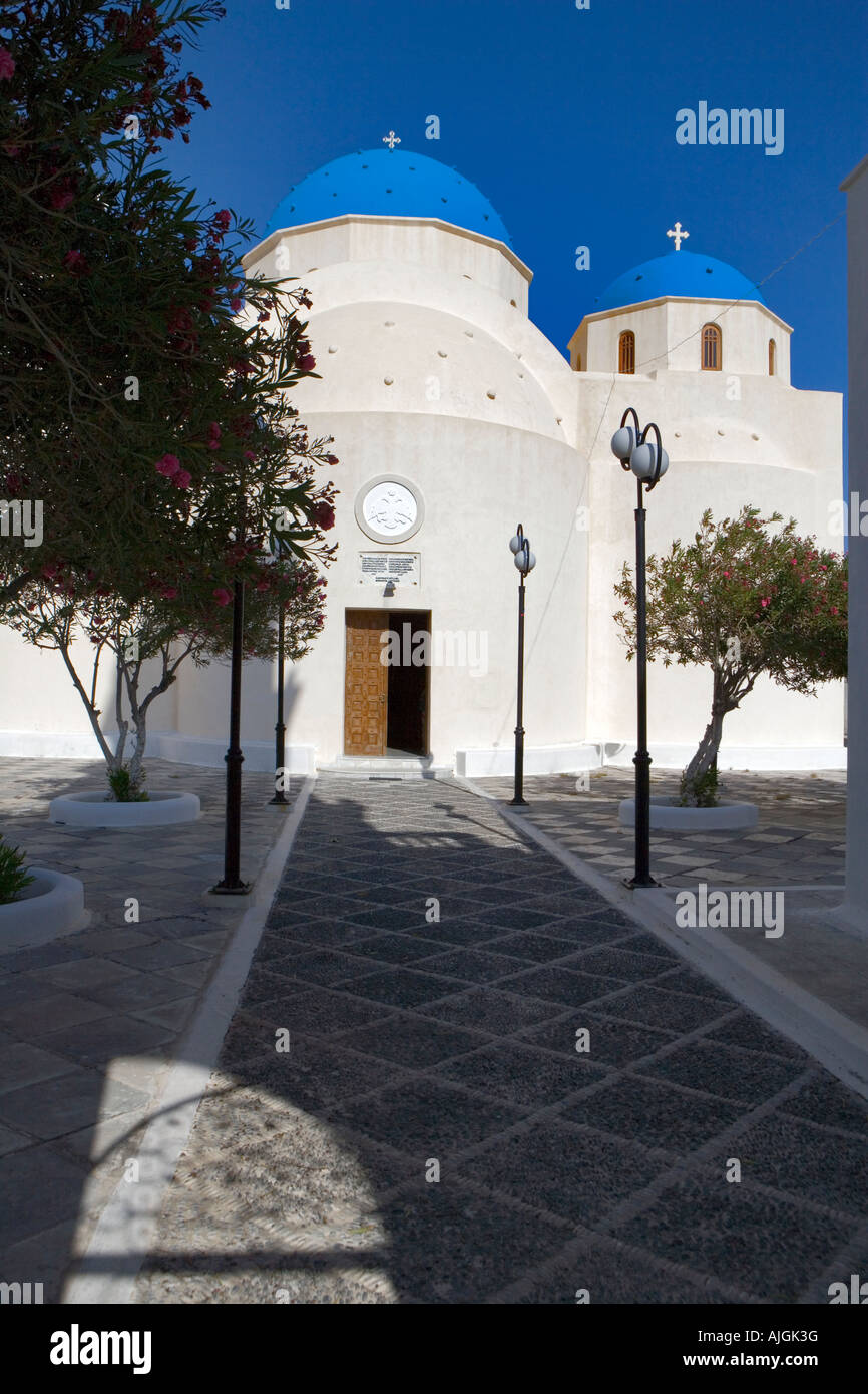 "Timios Stavros" Church Perissa Santorini Greece Stock Photo - Alamy