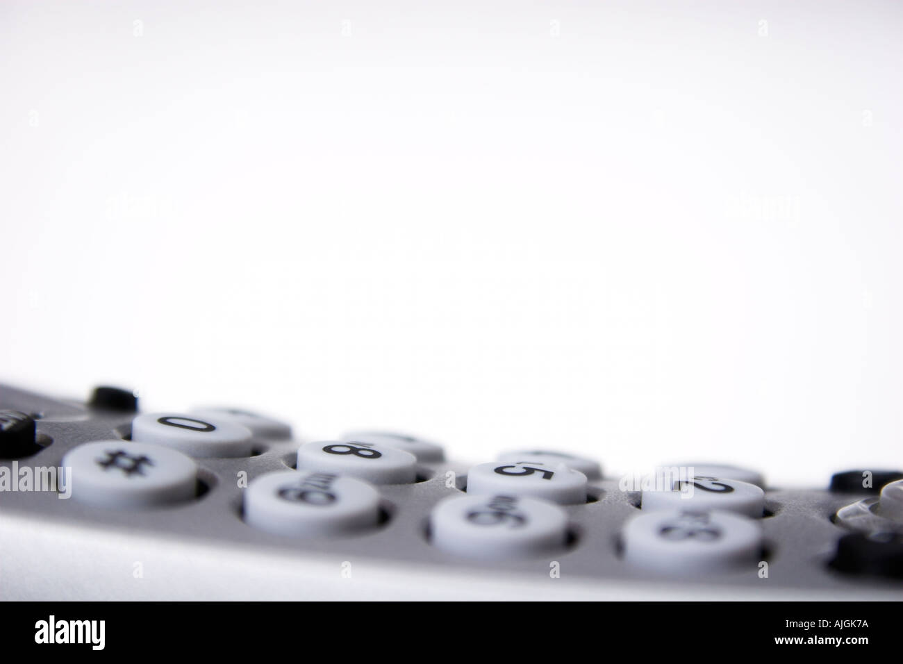 Cordless telephone on white background Stock Photo - Alamy
