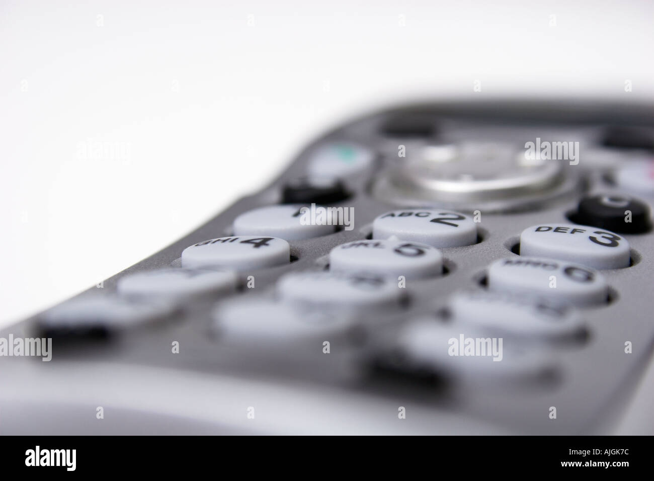 Cordless telephone on white background Stock Photo - Alamy