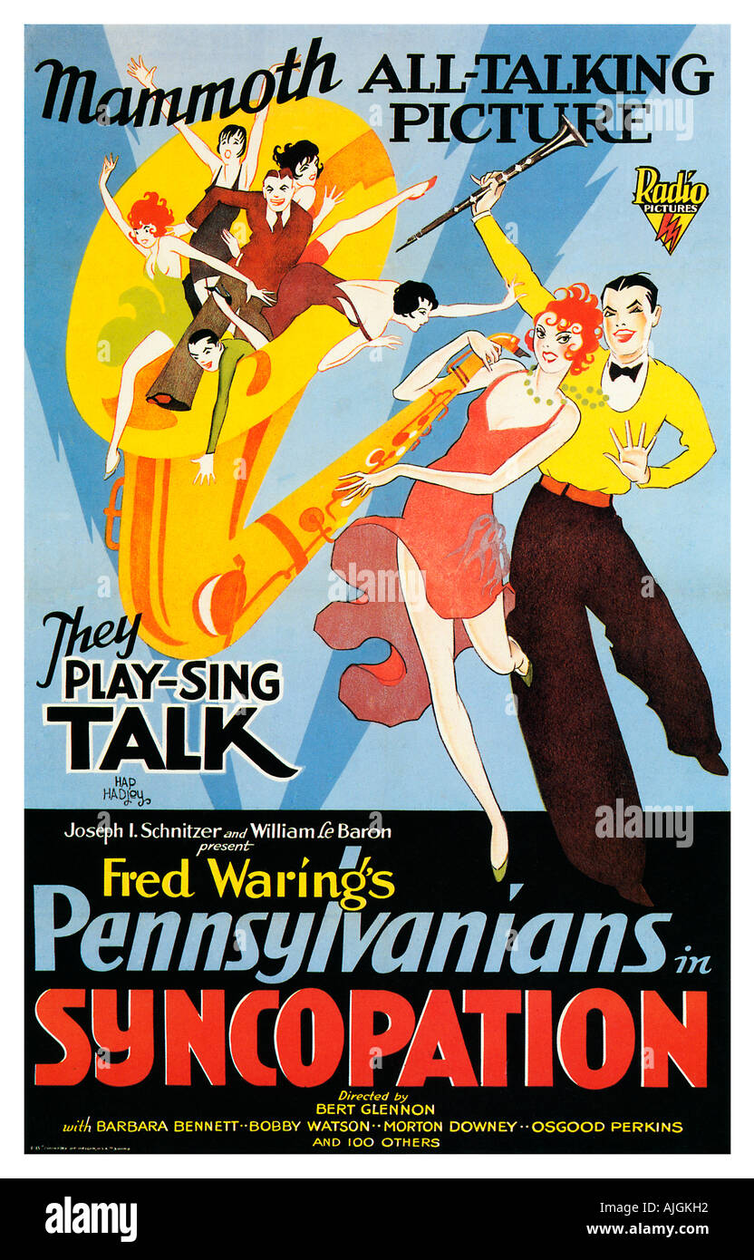 Syncopation, poster for the 1929 first talking picture from Radio ...