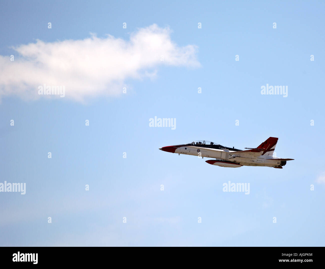 American F 18 Fighter flying by Stock Photo - Alamy