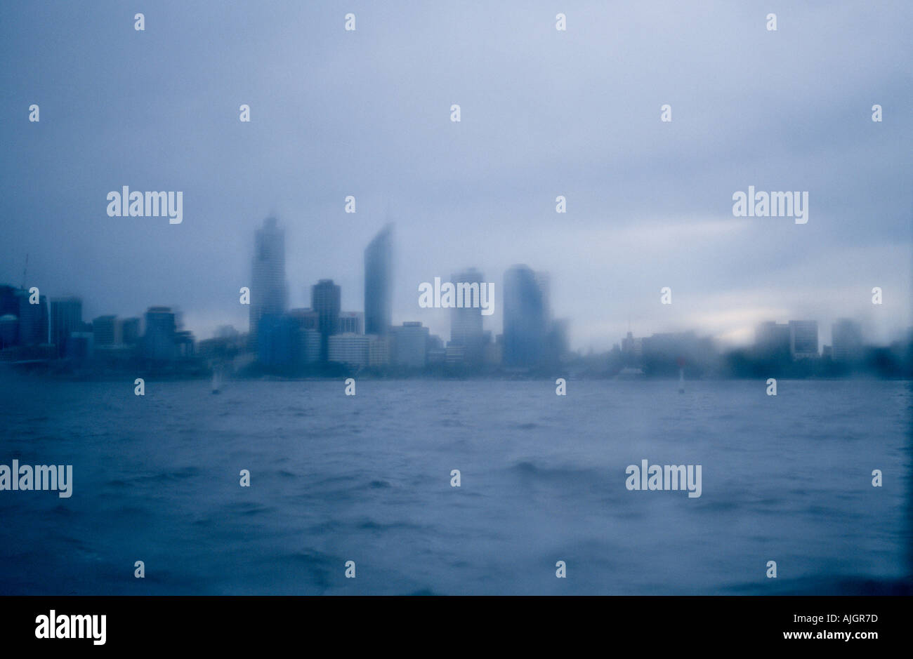 Perth skyline grey buildings blue hi-res stock photography and images ...