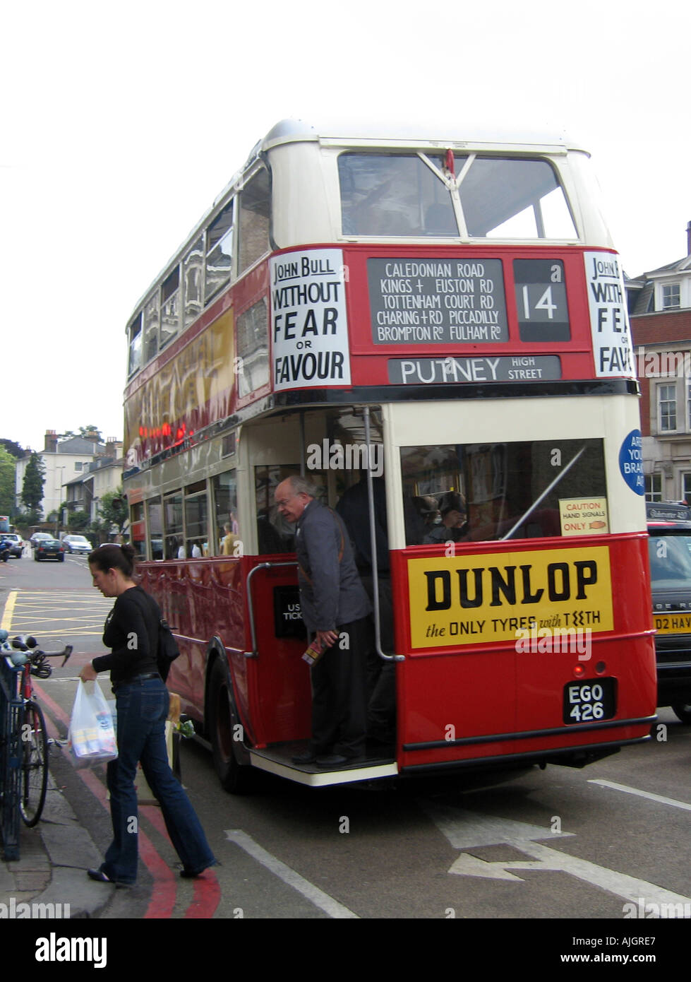 London Preserved STL Bus at Putney Stock Photo - Alamy