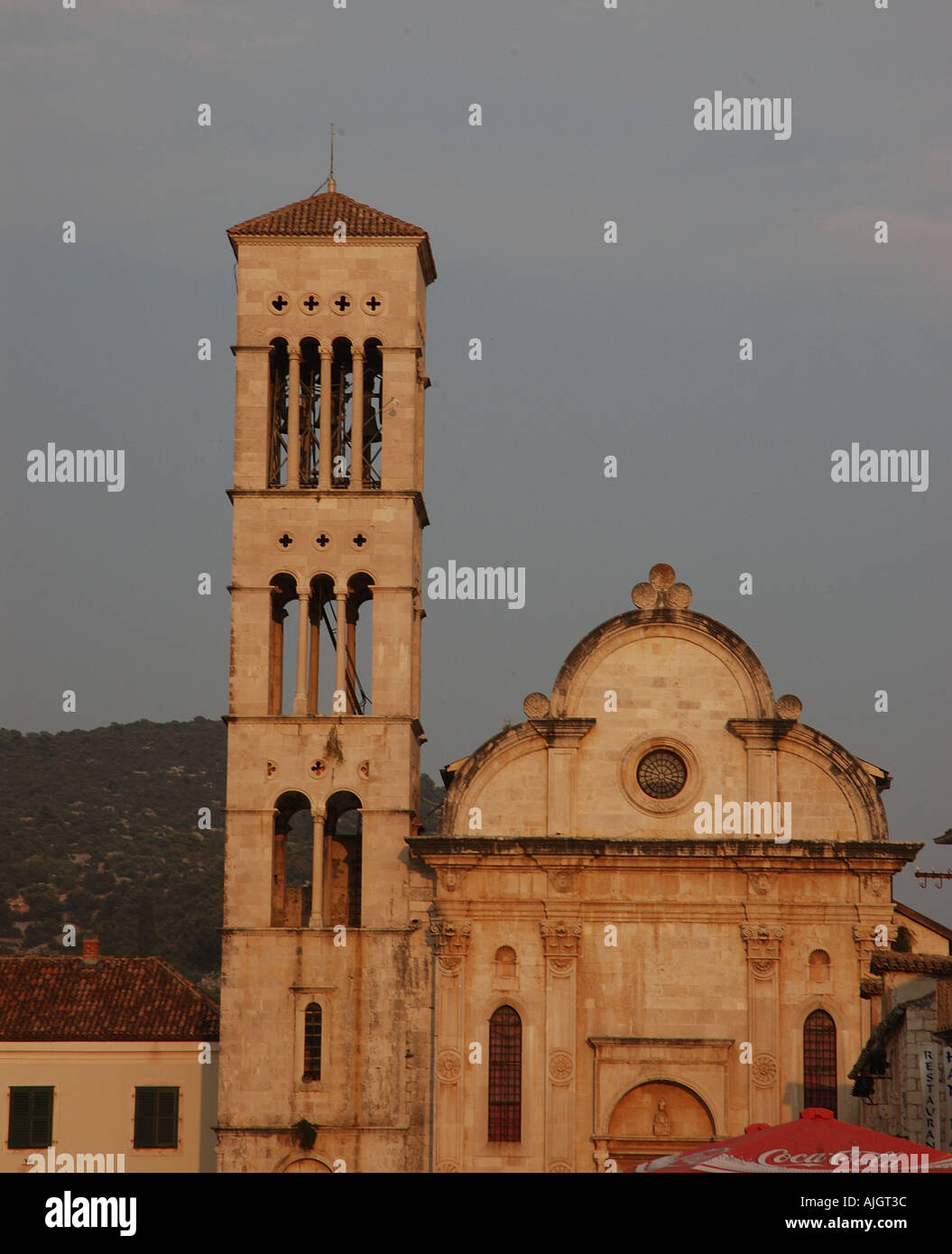 Church in Hvar on dalmatian islands of croatia Stock Photo - Alamy