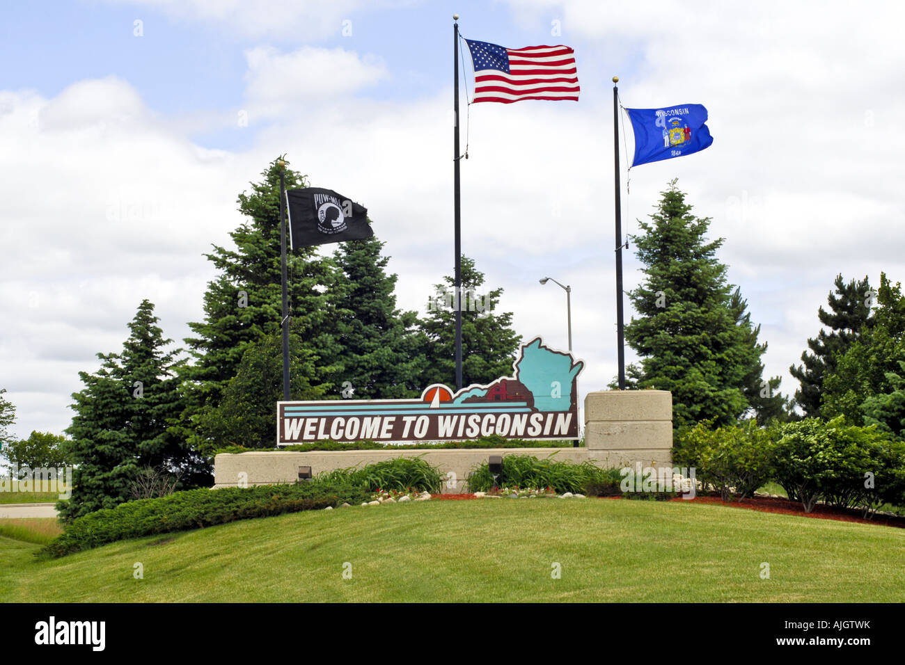 Welcome To Wisconsin Sign High Resolution Stock Photography and Images ...