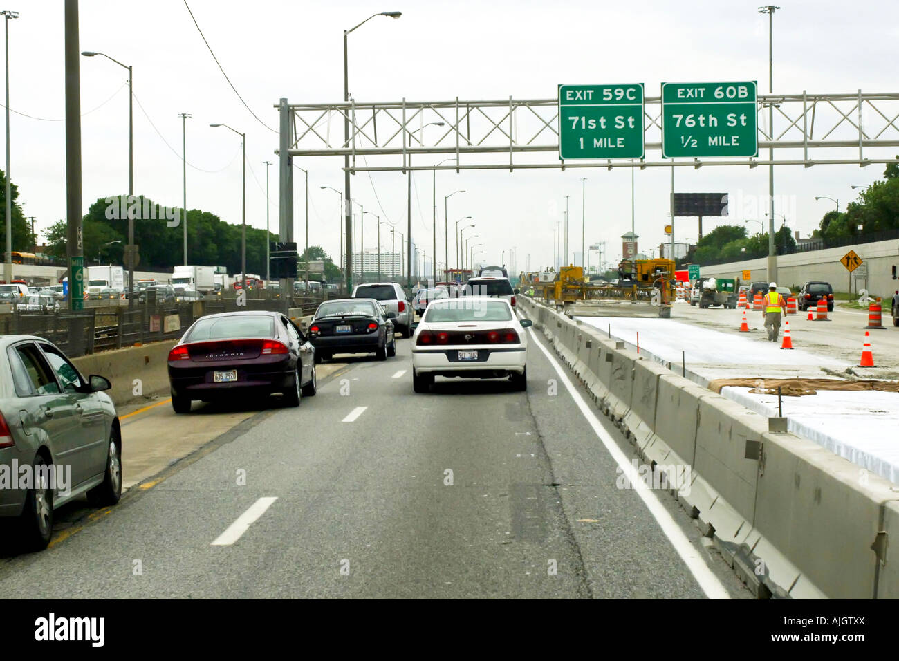Chicago traffic rush hour hi-res stock photography and images - Alamy