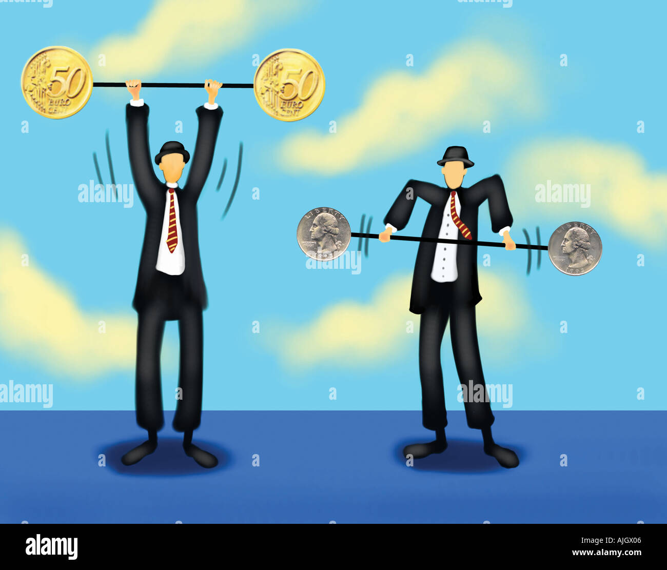 Coins and weights hi-res stock photography and images - Alamy