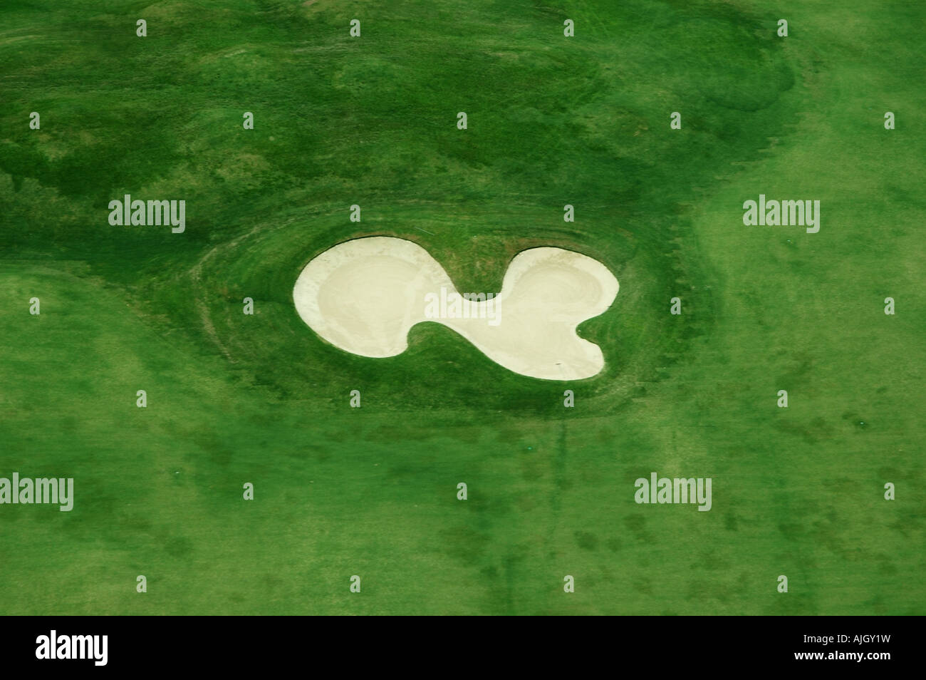 Golf sand trap Stock Photo - Alamy