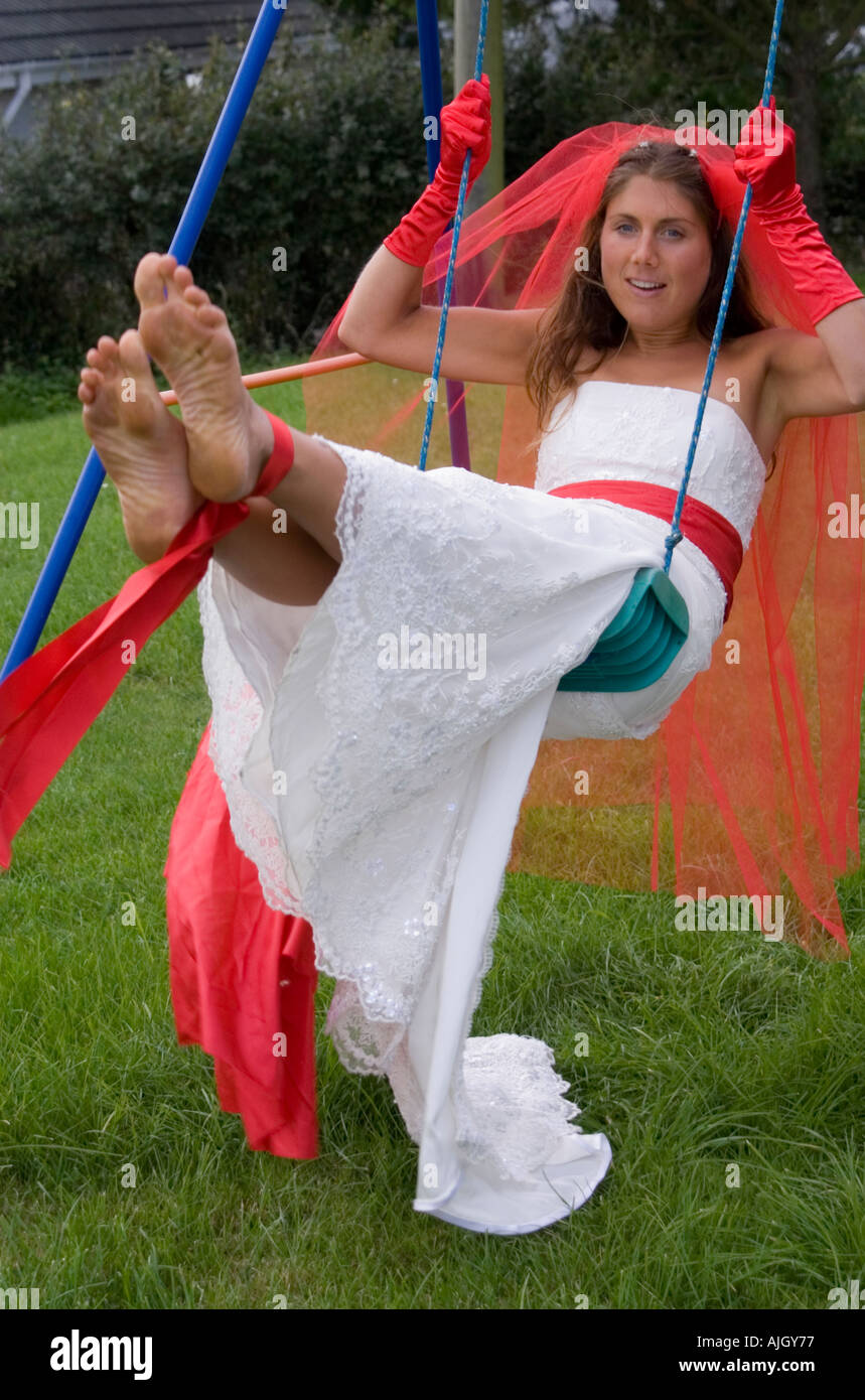 Swing with ribbons hi-res stock photography and images - Alamy